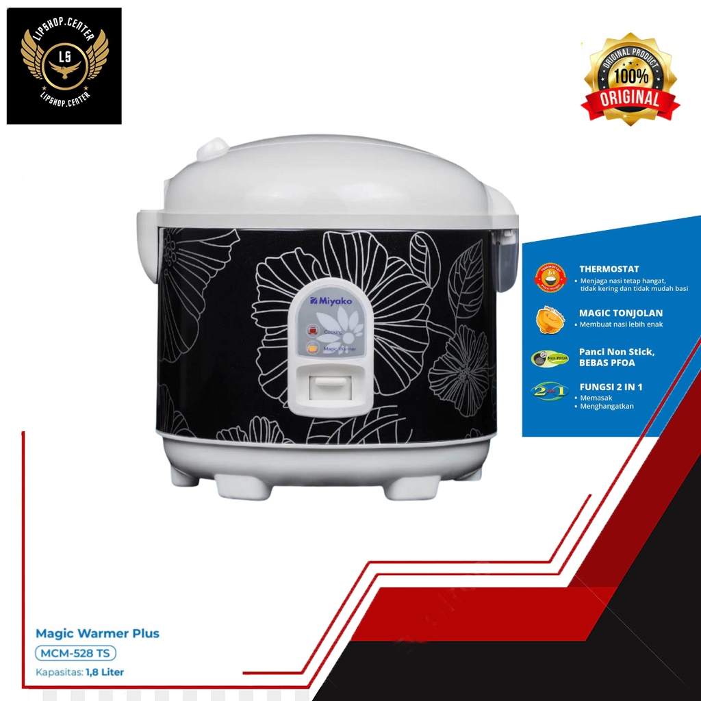 Jual Miyako Magic Com MCM528TS 1.8 Liter / Rice Cooker Penanak Nasi ...