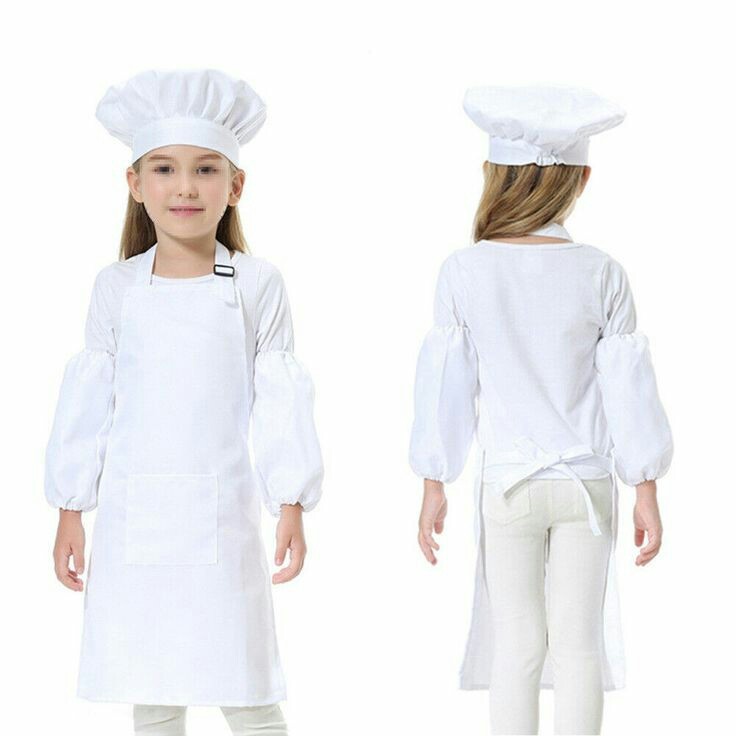 Jual 1 set Apron + topi koki ANAK - ANAK untuk memasak atau melukis ...