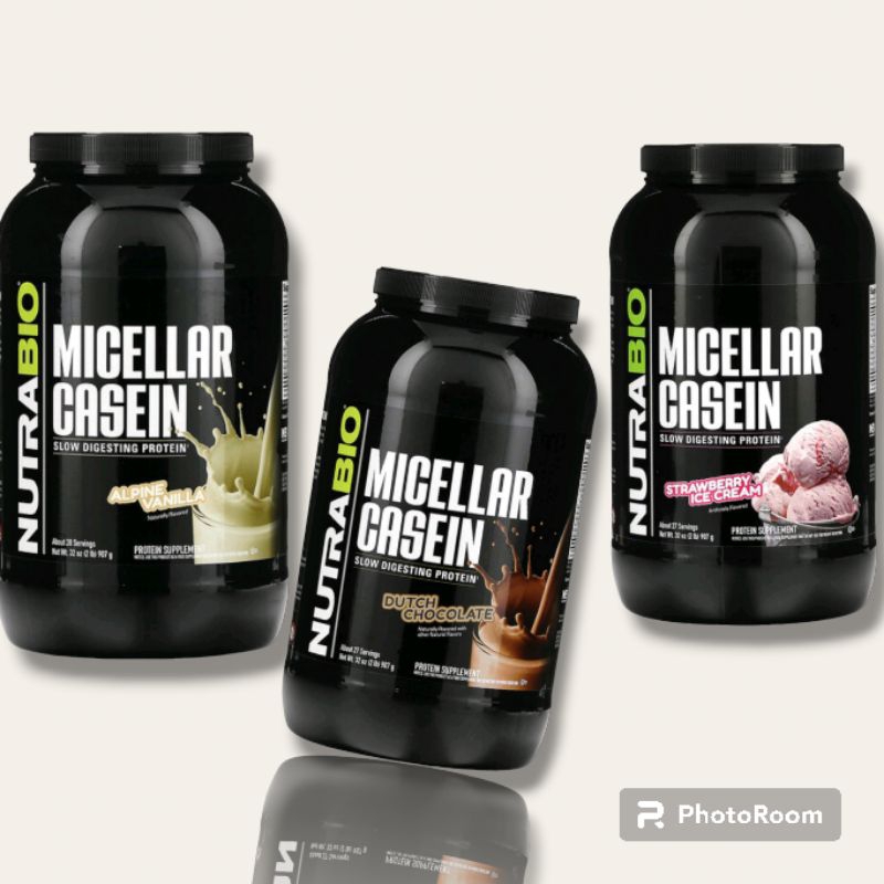 Jual NutraBio Micellar Casein, Alpine Vanilla , 2 Ib (907 g) PRE-ORDER ...
