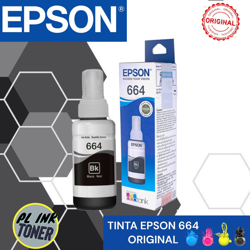 Jual Tinta epson 664 original - black | Shopee Indonesia