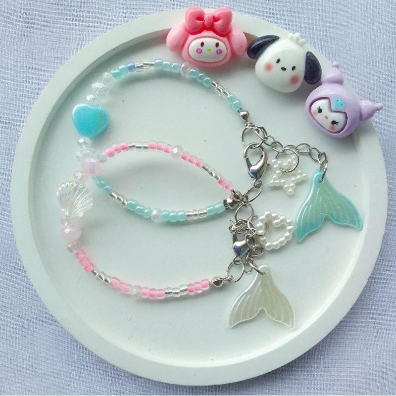Jual Gelang Manik Mermaid by dedewnaa - Coquette Aesthetic Beads ...