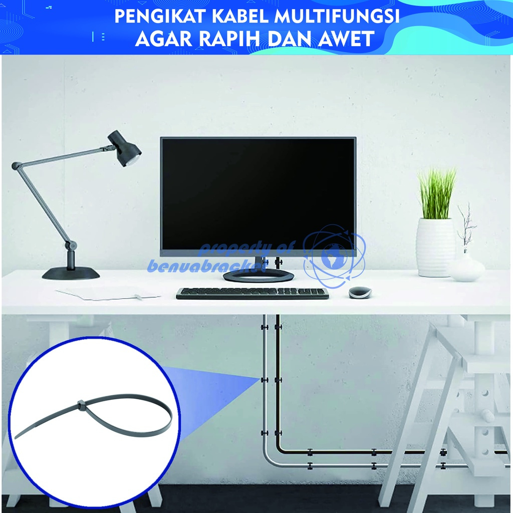 Jual Pengikat Kabel Braket Bracket Breket TV Multifungsi Serbaguna BB1 ...