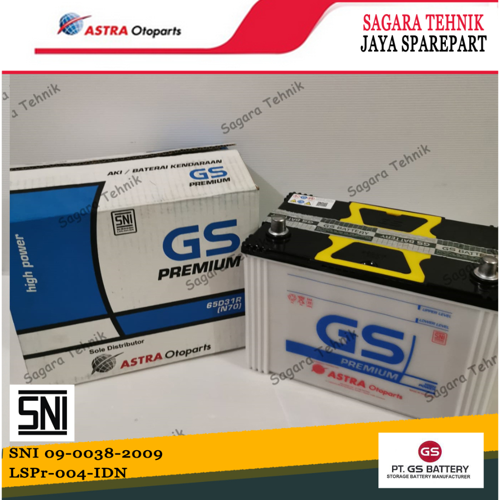 Jual GS ASTRA PREMIUM BASAH N70 70 Ah N 70 COLT L-300 L300 DIESEL L038 ...