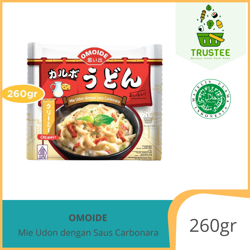 Jual Omoide Carbonara Udon / Mie Udon Instan Saus Carbonara Halal 260gr ...