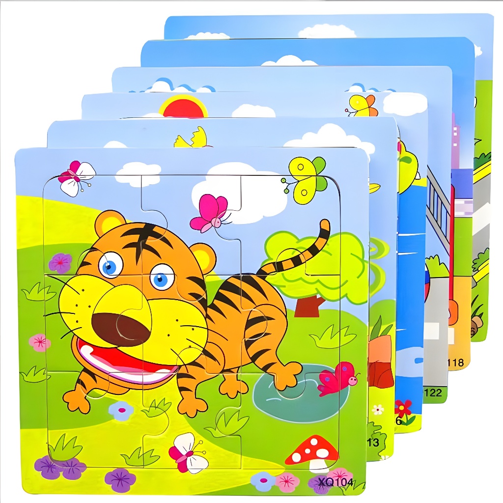 Jual Mainan Edukatif interaktif Anak Bayi Jigsaw Puzzle Dengan 5 ...
