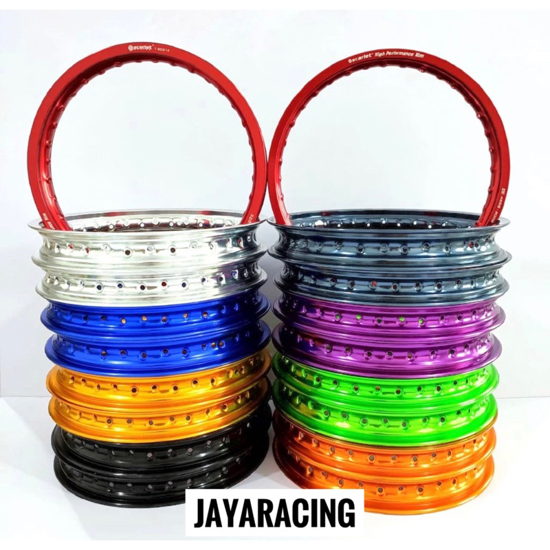 Jual Velg velak Scarlet ring 14 160 140 ungu biru merah gold silver ...