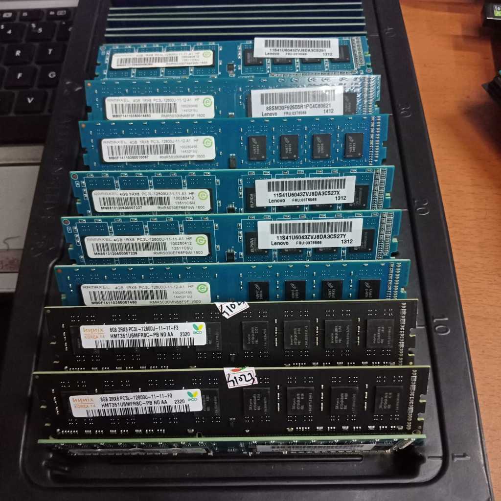 Jual Memory ram 4Gb/8Gb Ddr3 2Rx8 Pc3L-12800U For Pc Komputer Garansi ...