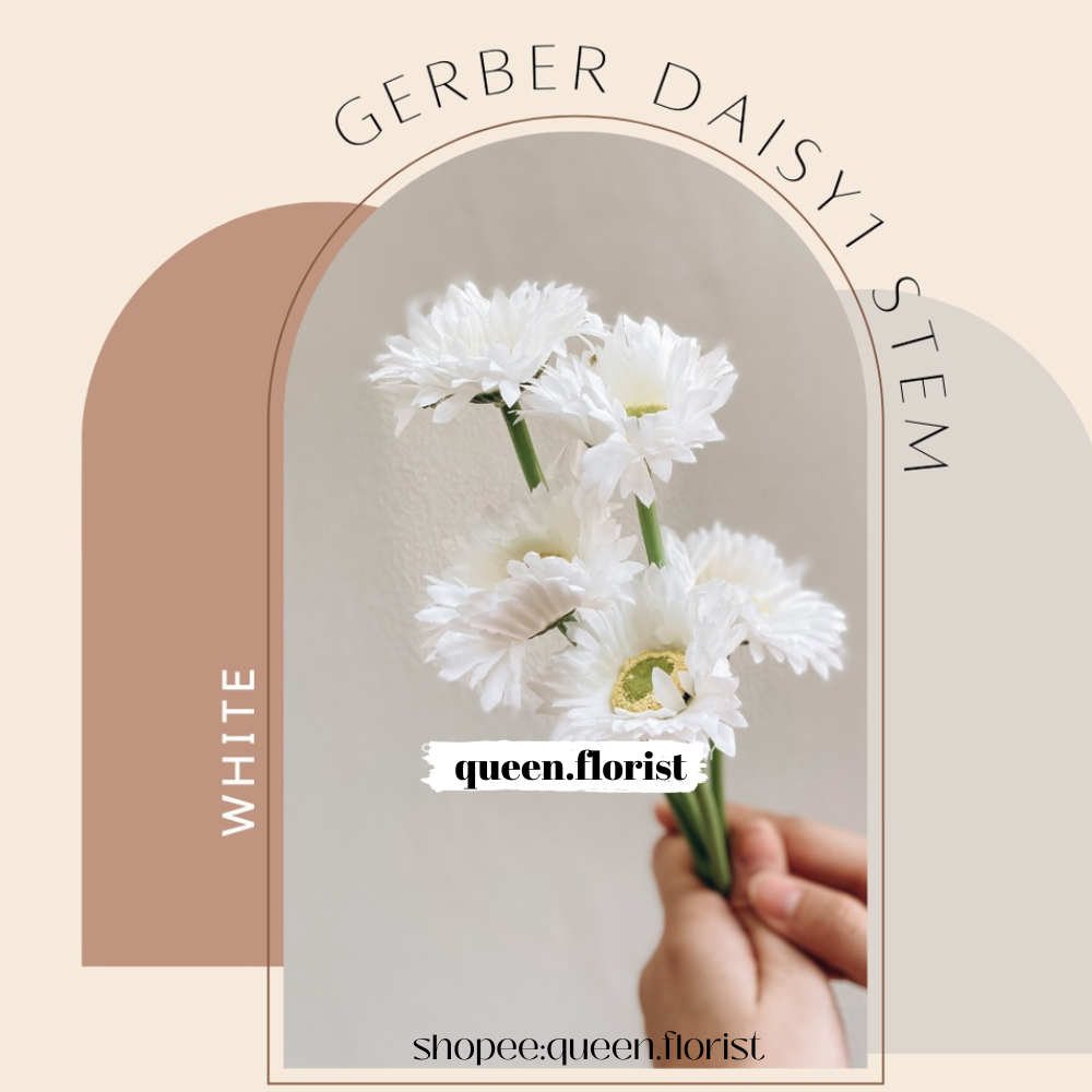 Jual 1 STEM GERBER DAISY FLOWER ARTIFICIAL BUNGA DAISY ASTER 1 TANGKAI ...