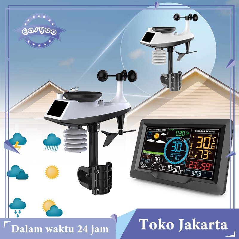 Jual Professional Wireless Weather Station Pemantau Cuaca Jam Pemantau ...