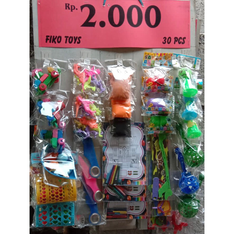 Jual MAINAN SERBA 1000 2000 MAINAN RENCENG TITIP WARUNG ISI 30pc ...