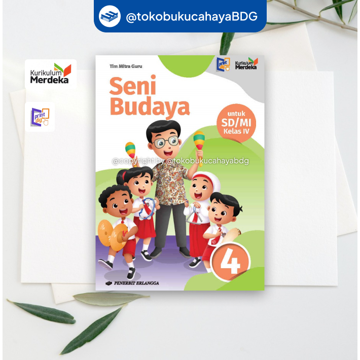 Jual BUKU SENI BUDAYA Kelas 1 2 3 4 5 6 SD/MI KURIKULUM MERDEKA ERLANGGA | Shopee Indonesia