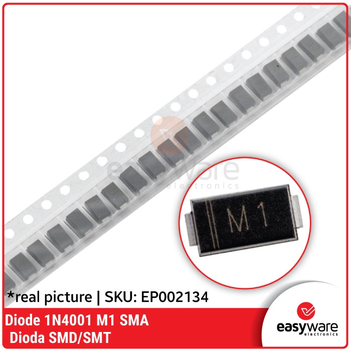 Jual Diode 1N4001 M1 SMA Dioda M1 1N4001 SMD SMT Diode 1A | Shopee ...