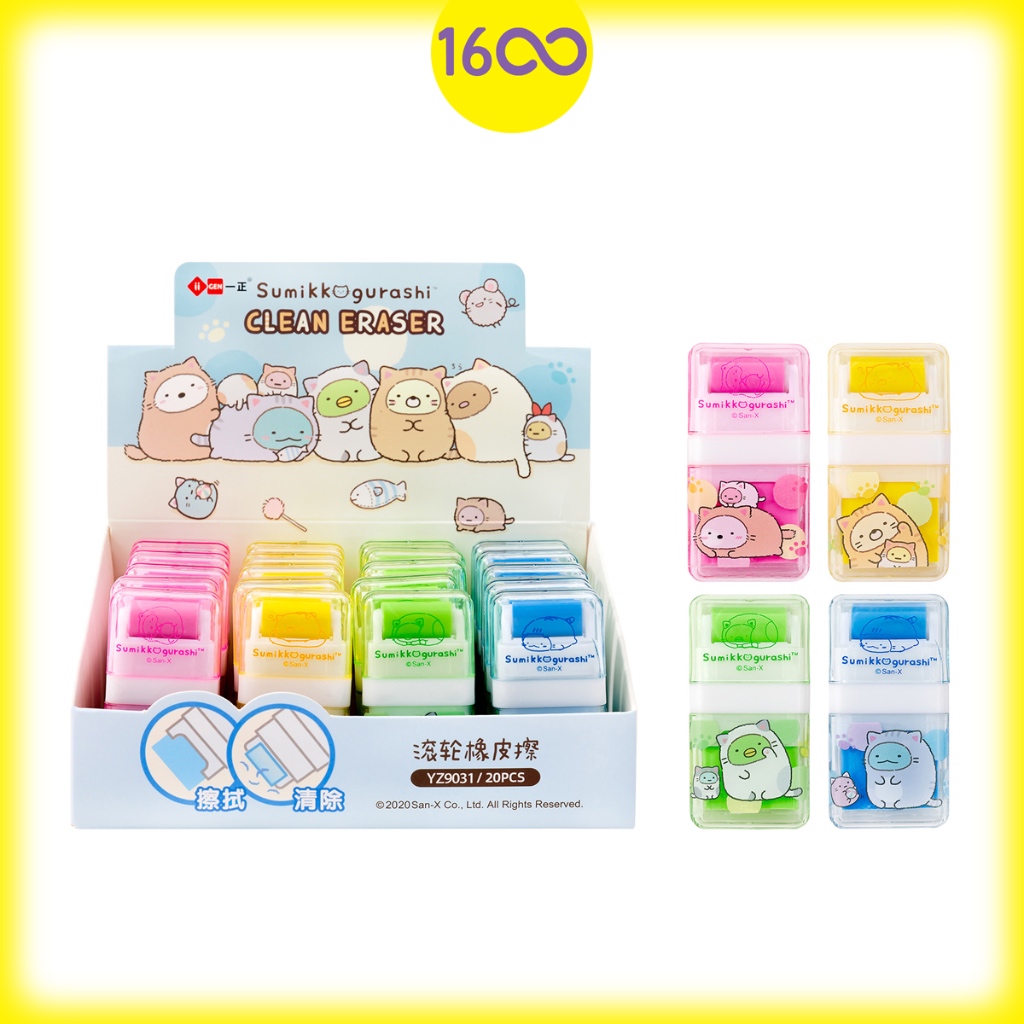 Jual Sumikko Gurashi Eraser Roller Square | Penghapur Roll Kotak ...