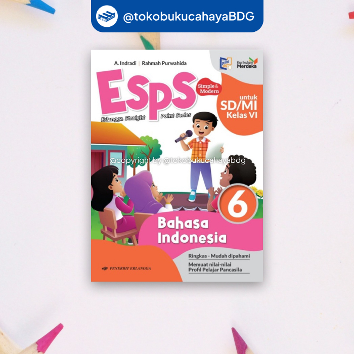 Jual BUKU ESPS BAHASA INDONESIA KELAS 1 2 3 4 5 6 SD Kur Medeka ERLANGGA KURIKULUM MERDEKA ...