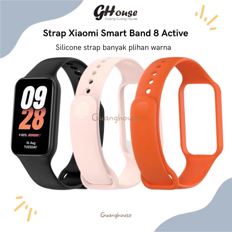 Jual Strap Xiaomi Smart Band 8 Active Silikon Tali Pengganti Smartband ...