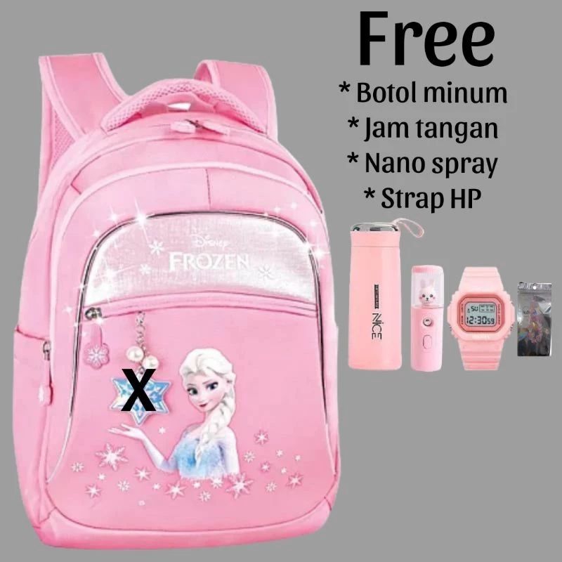 Jual Tas ransel anak perempuan sekolah SD model terbaru tas frozen ...