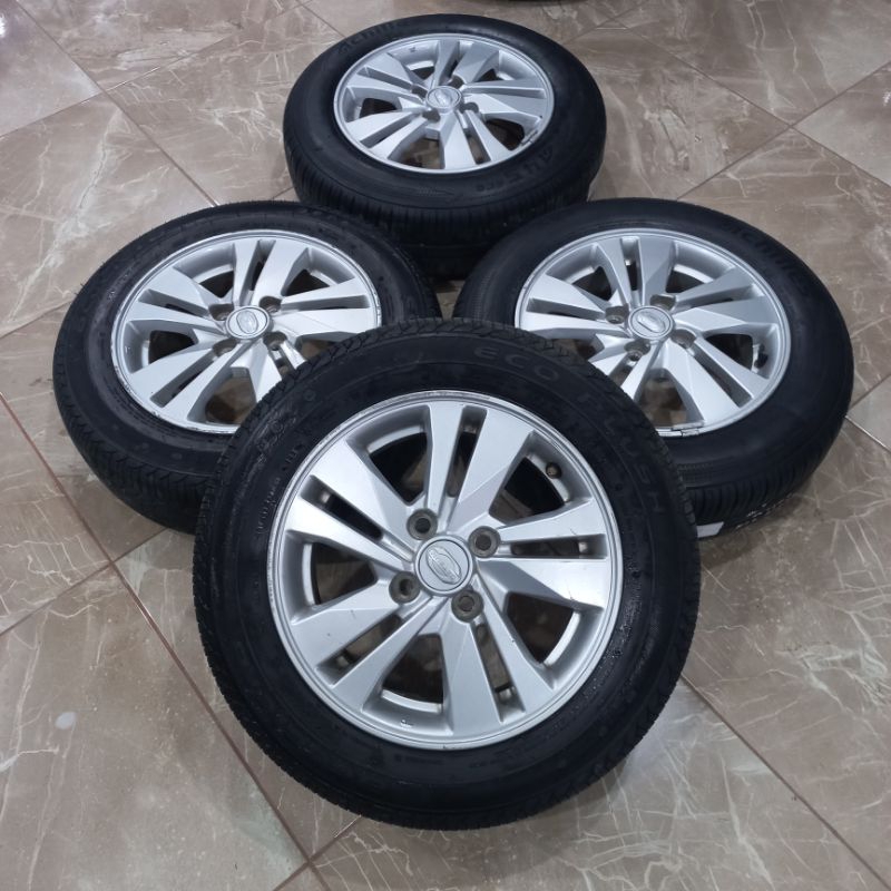 Jual VELG STANDAR MOBIL DATSUN R14 PCD 4X100 + BAN 165/70 R14 | Shopee ...