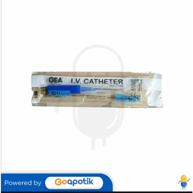 Jual Iv catheter gea 22 G / jarum infus / Abocath - 22 G - 22 | Shopee ...