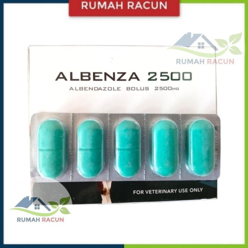 Jual ALBENZADOLE OBAT CACING HEWAN TERNAK ALBENZA 2500mg | Shopee Indonesia