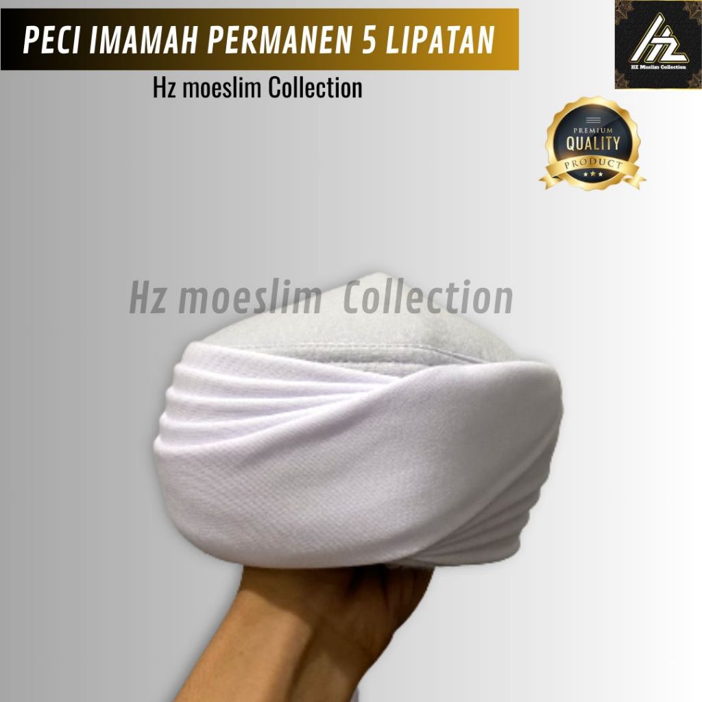 Jual PeciI Imamah Permanen Instan 5 Lipatan Logo Dewasa & Anak Langsung ...