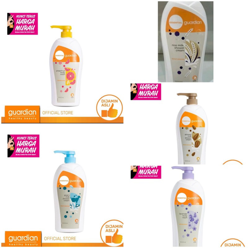 Jual Guardian Milk bath body wash 1L/Guardian Milk bath 1Liter/Guardian ...