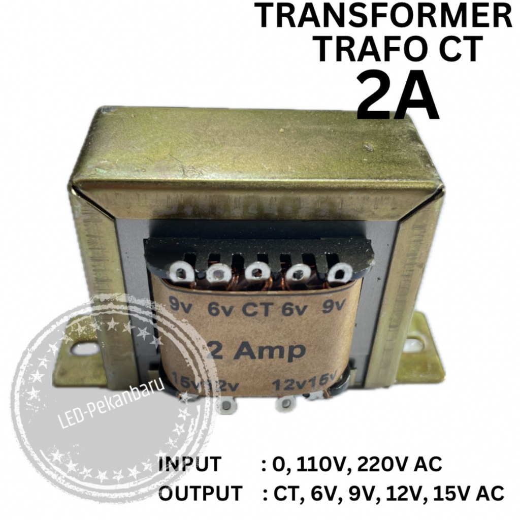 Jual TRAFO 2A CT 6V 9V 12V 15V CT TRAVO TRONIC KOTAK 2 A AMPER 6 9 12 ...