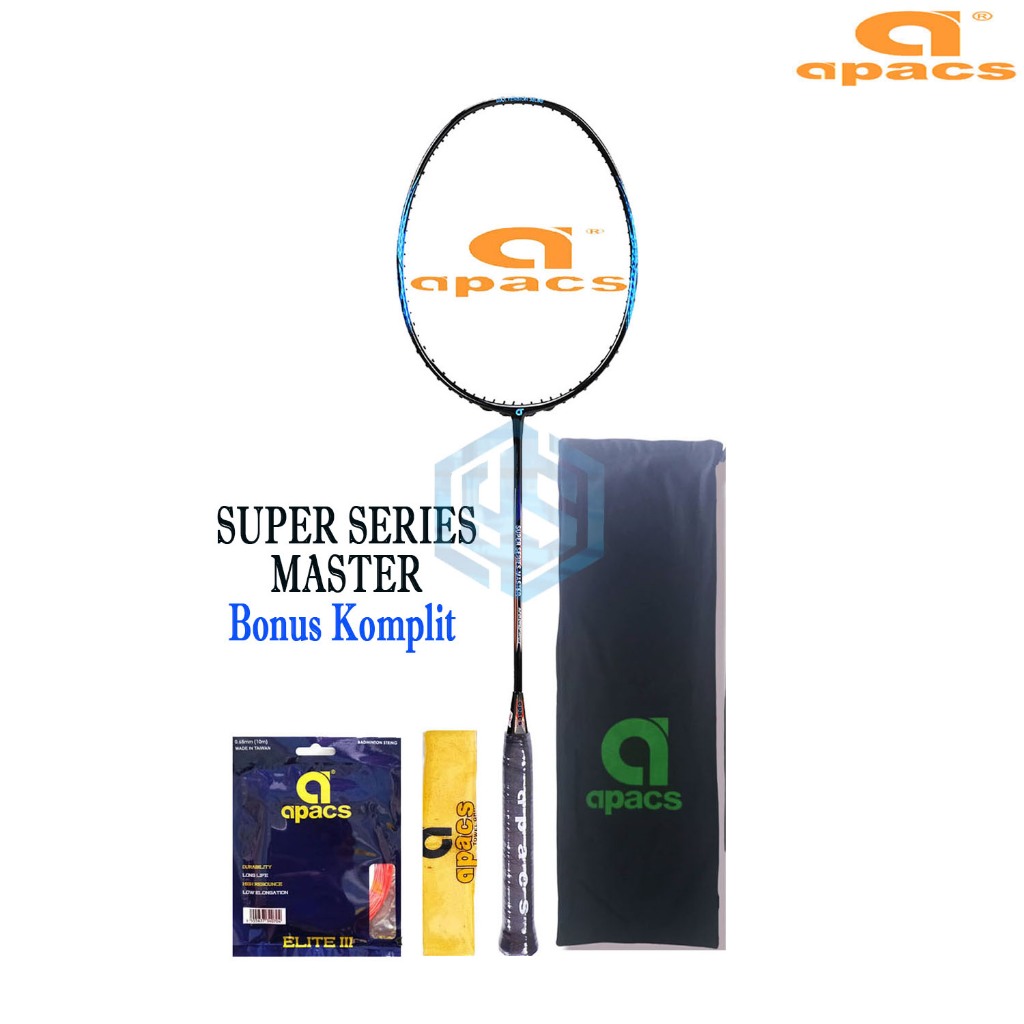 Jual Raket Badminton Apacs Super Series Master Bonus Komplit Raket ...