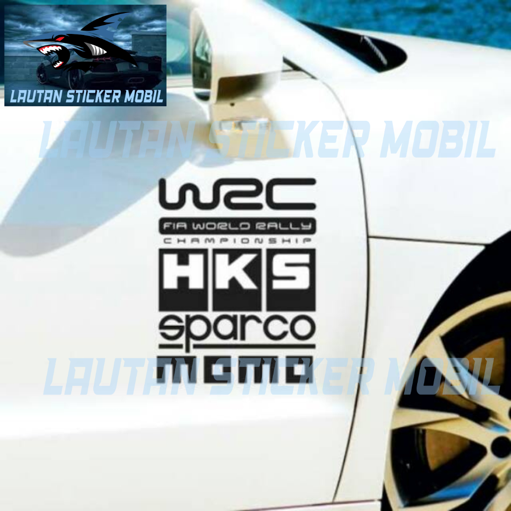 Jual Stiker sticker Body Mobil Satu Set Racing WRC MOMO HKS cutting ...