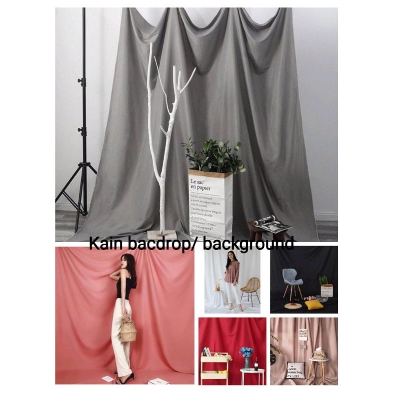 Jual kain background polos meteran/kain Backdrop foto studio L240cm ...