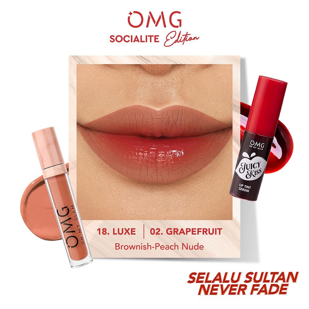 Jual PAKET BEST Ombre OMG Oh My Glam Lip Cream + Glassy Lip Tint | OMG ...