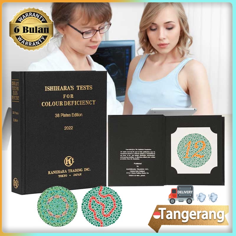 Jual Ishihara Test Buku Cek Tes Buta Warna Isihara Ishihara 38 Plates ...