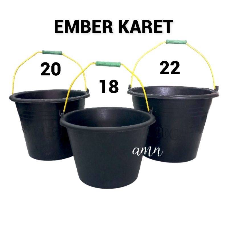 Jual Ember Karet / Timba Karet / Ember Cor Karet / Ember Hitam / Ember ...