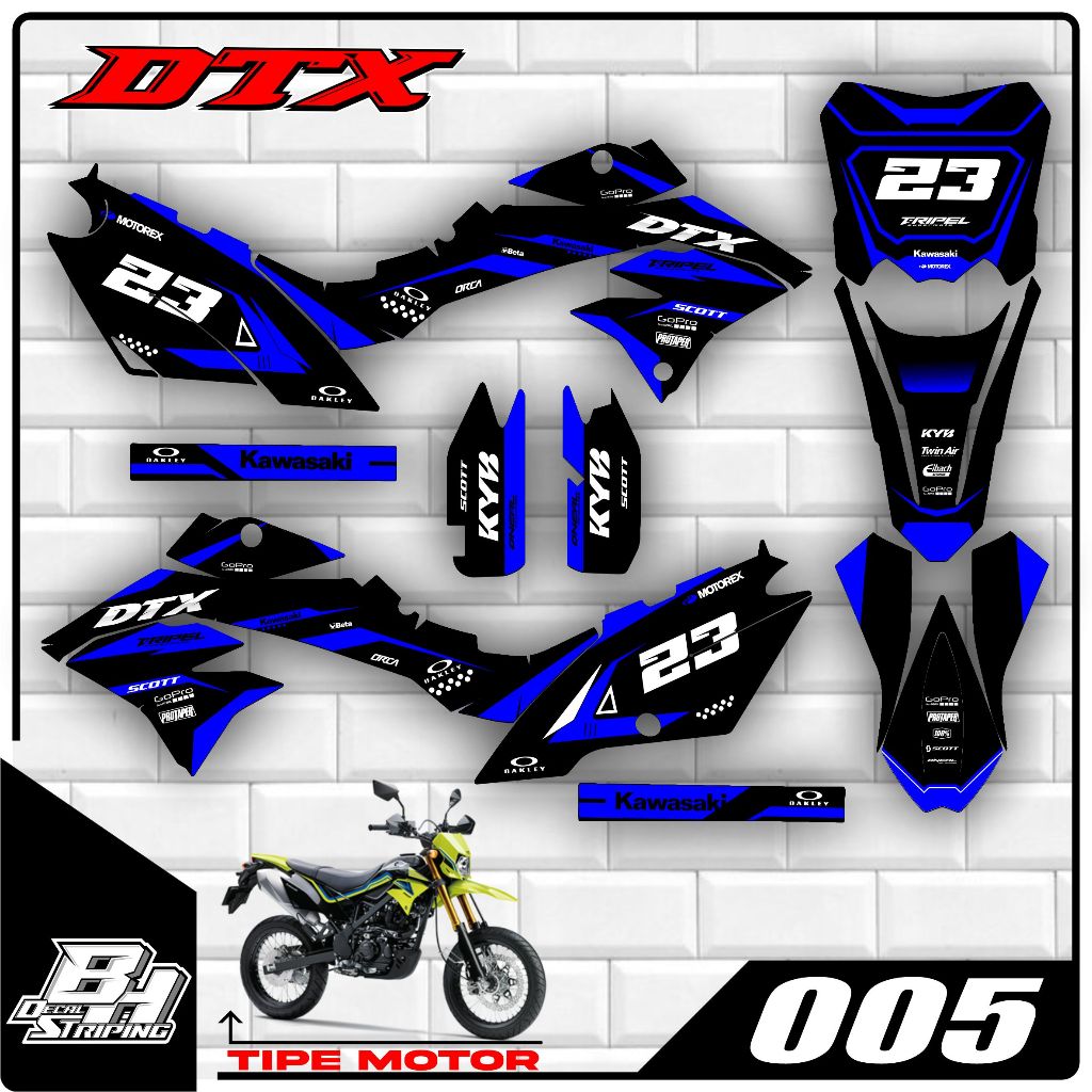 Jual DECAL STIKER D-TRACKER - DECAL KAWASAKI D-TRACKER PREMIUM FULLBODY ...