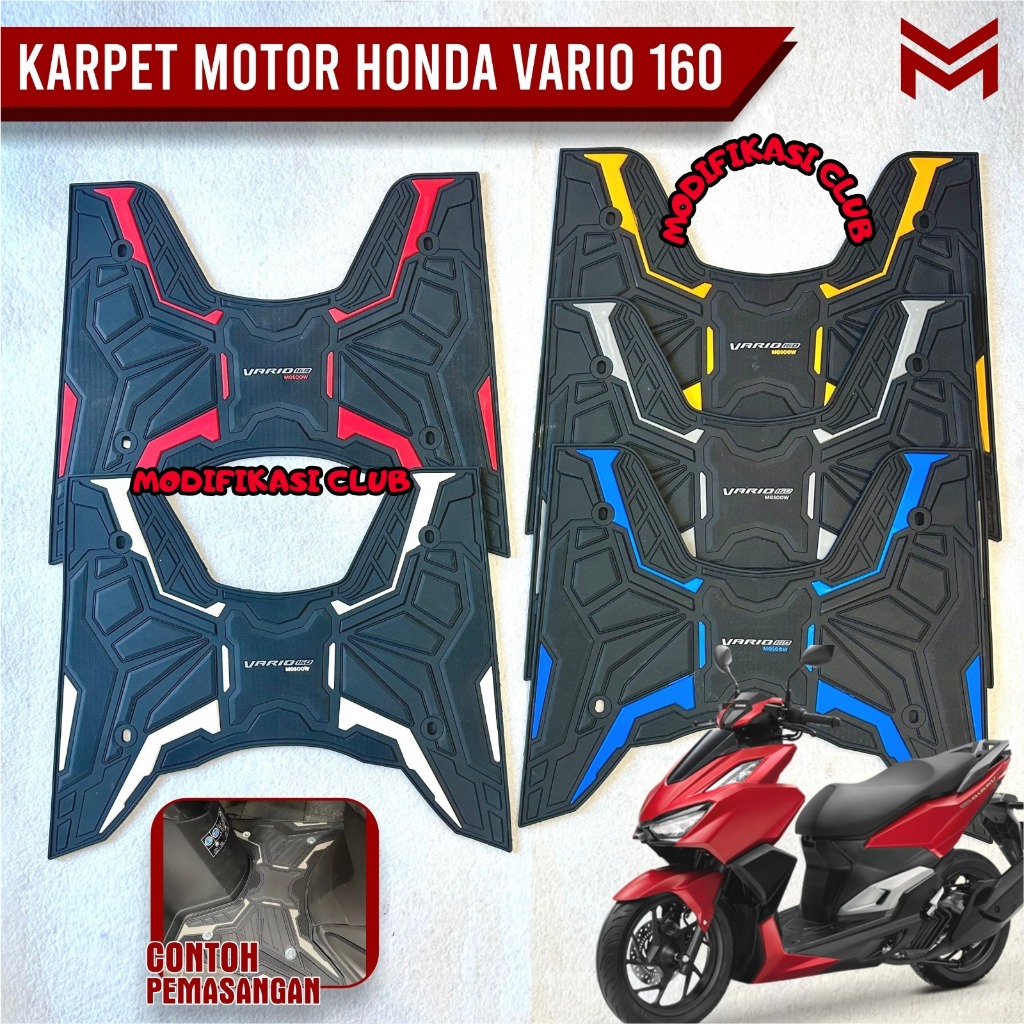 Jual ALAS KARPET VARIO 160 ABS CBS PIJAKAN KAKI DEPAN MOTOR HONDA CLICK 2022 2023 AKSESORIS ...