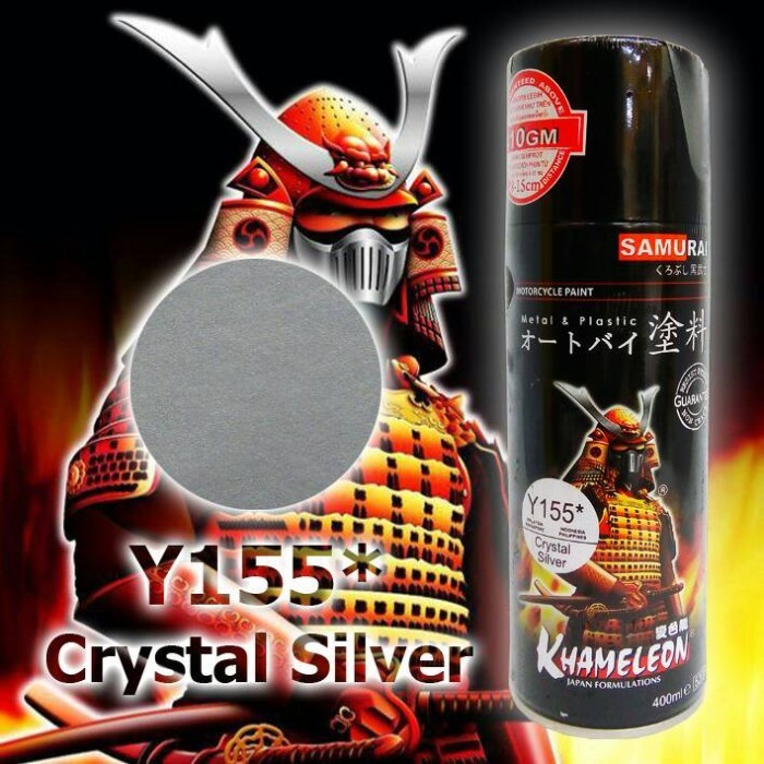 Jual Samurai Paint Crystal Silver Yamaha #Y155 Cat Aerosol Kualitas ...