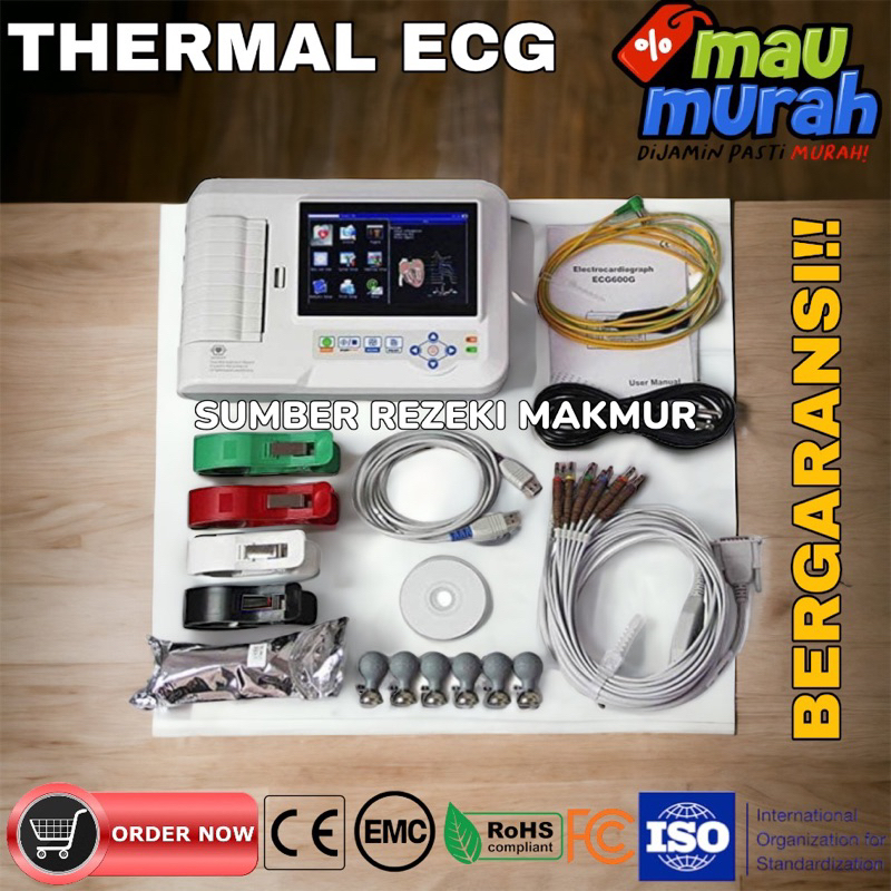 Jual Electrocardiograph CONTEC ECG600G Thermal ECG EKG Electrocardiogram | Shopee Indonesia