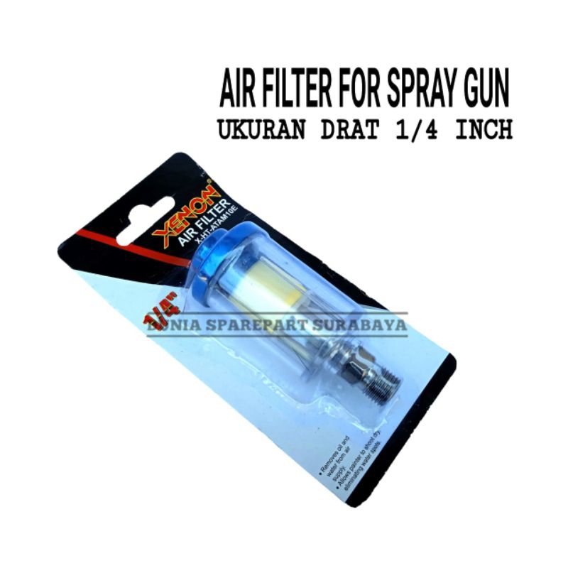 Jual Air Filter Spray Gun 1/4” Inch / Saringan Penyaring Udara Saringan ...