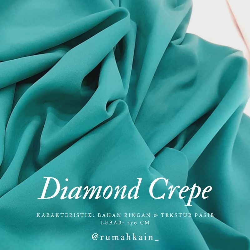 Jual Diamond Crepe/Diamond/Kain Crepe/Kain Diamond | Shopee Indonesia