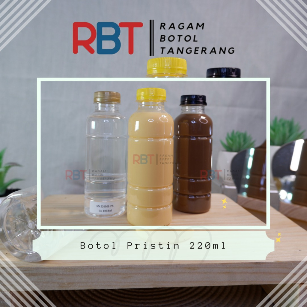 Jual Botol PET 220ml/Botol Pristin/ Botol Jamu/Botol Minuman/Botol ...