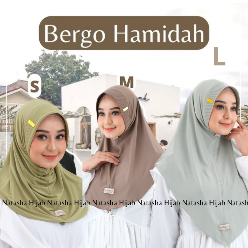 Jual BERGO HAMIDAH LABEL DOUBLE LABEL SIZE S M L JERSEY BY NATASHA HIJAB | Shopee Indonesia