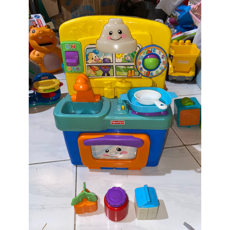 Jual Fisher Price Learning Kitchen with small tool Box | Shopee Indonesia