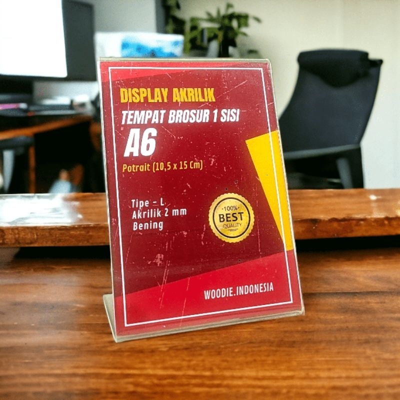 Jual Tentcard Tempat Brosur A6 Type L dan T Display Akrilik Stand ...