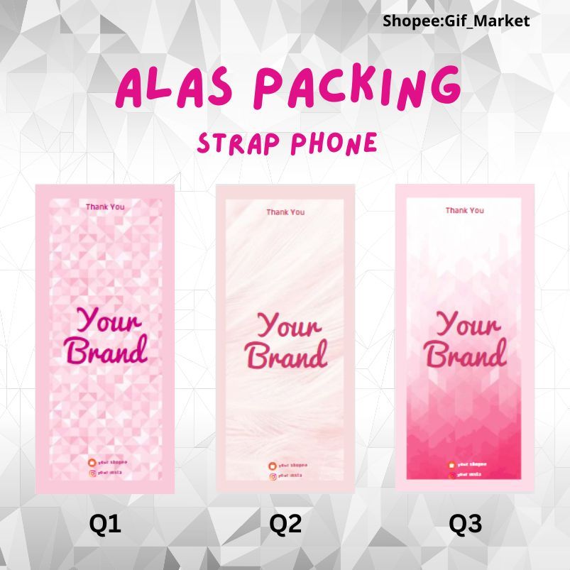 Jual Alas packing | Cod | Free Ongkir | Strap Phone | paper aksesoris ...