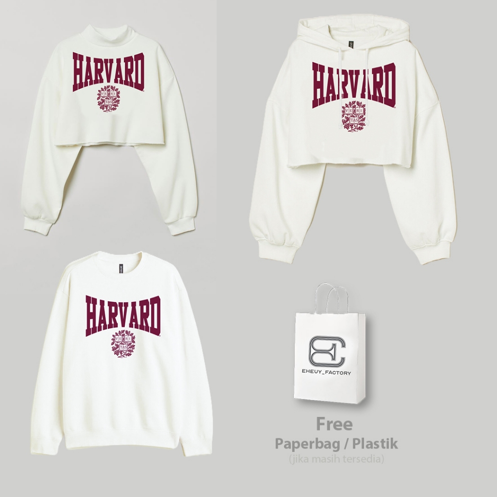 Jual Crewneck HARVARD Logo Maroon Sweater Crop HARVARD Original Hoodie ...