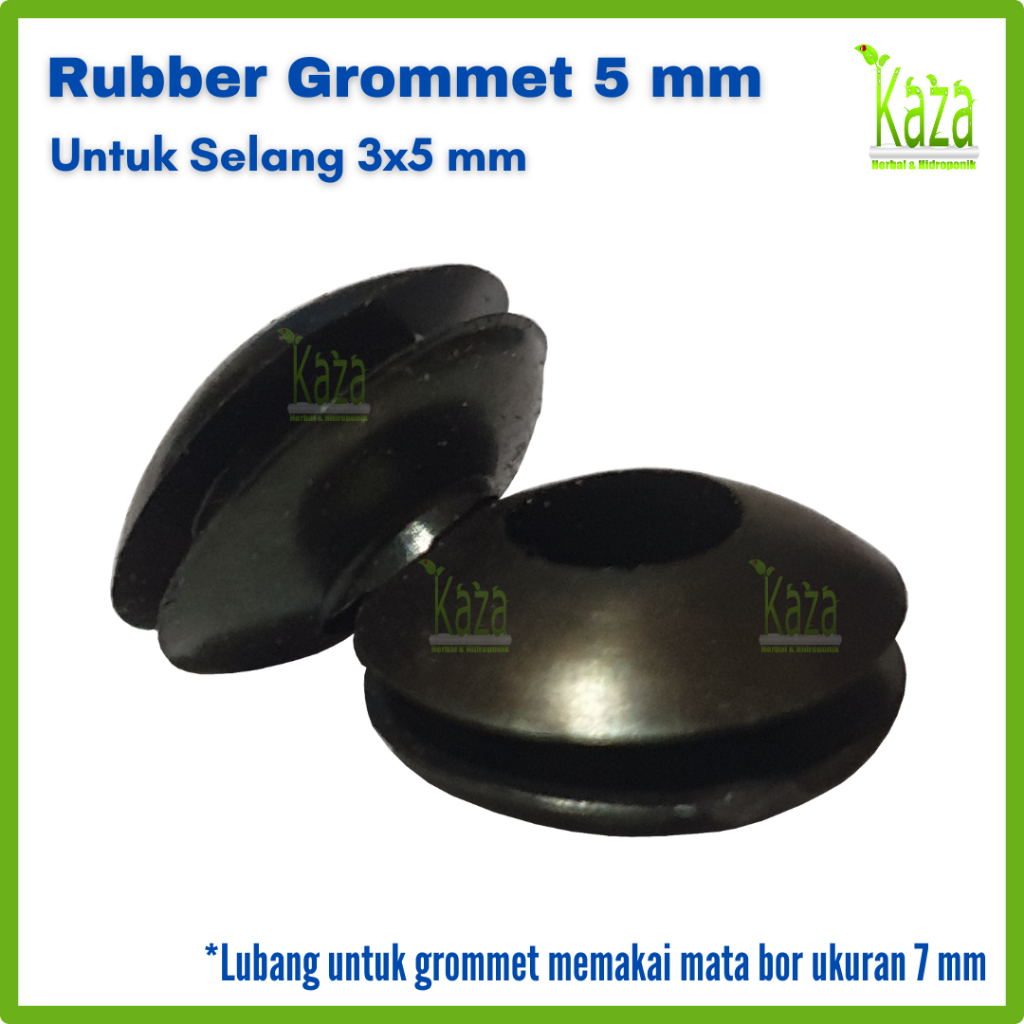 Jual Karet Grommet 5 mm untuk Selang 5 mm - 3x5 mm Rubber Gromet ...