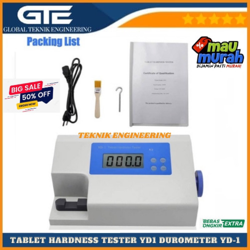Jual Tablet Hardness Tester YD1 Durometer YD-1 Meter Obat Press Hardnes ...