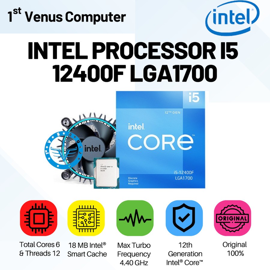 Jual INTEL PROCESSOR I5 - 12400F LGA1700/PRO47-INL | Shopee Indonesia