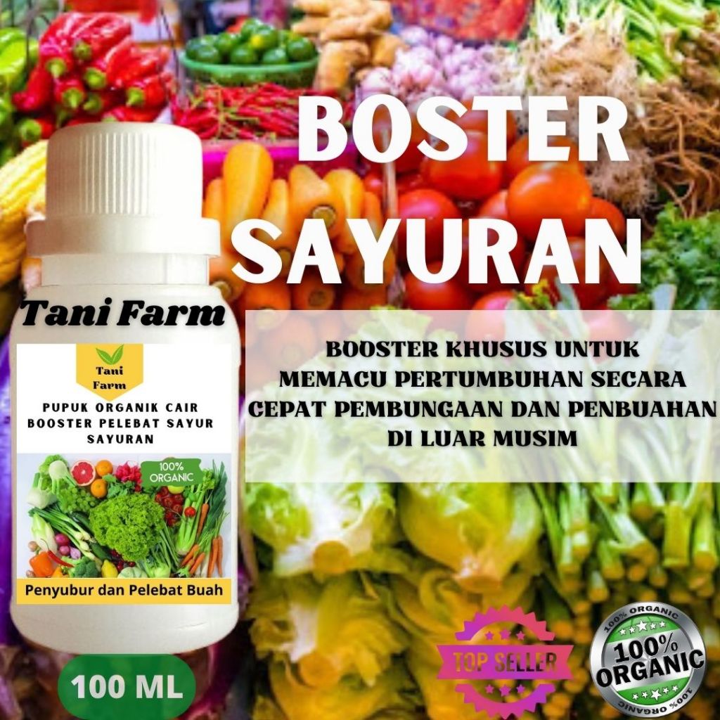Jual Pupuk Booster Cair Sayur Sayuran Melebatkan Di Luar Musim Bunga Buah Sayuran Maksimal Isi ...