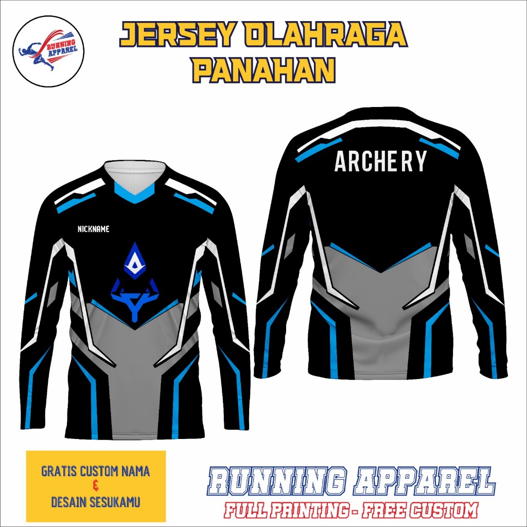 Jual Baju Jersey PANAHAN ARCHERY Lengan Panjang Terbaru, Jersey PANAHAN ...
