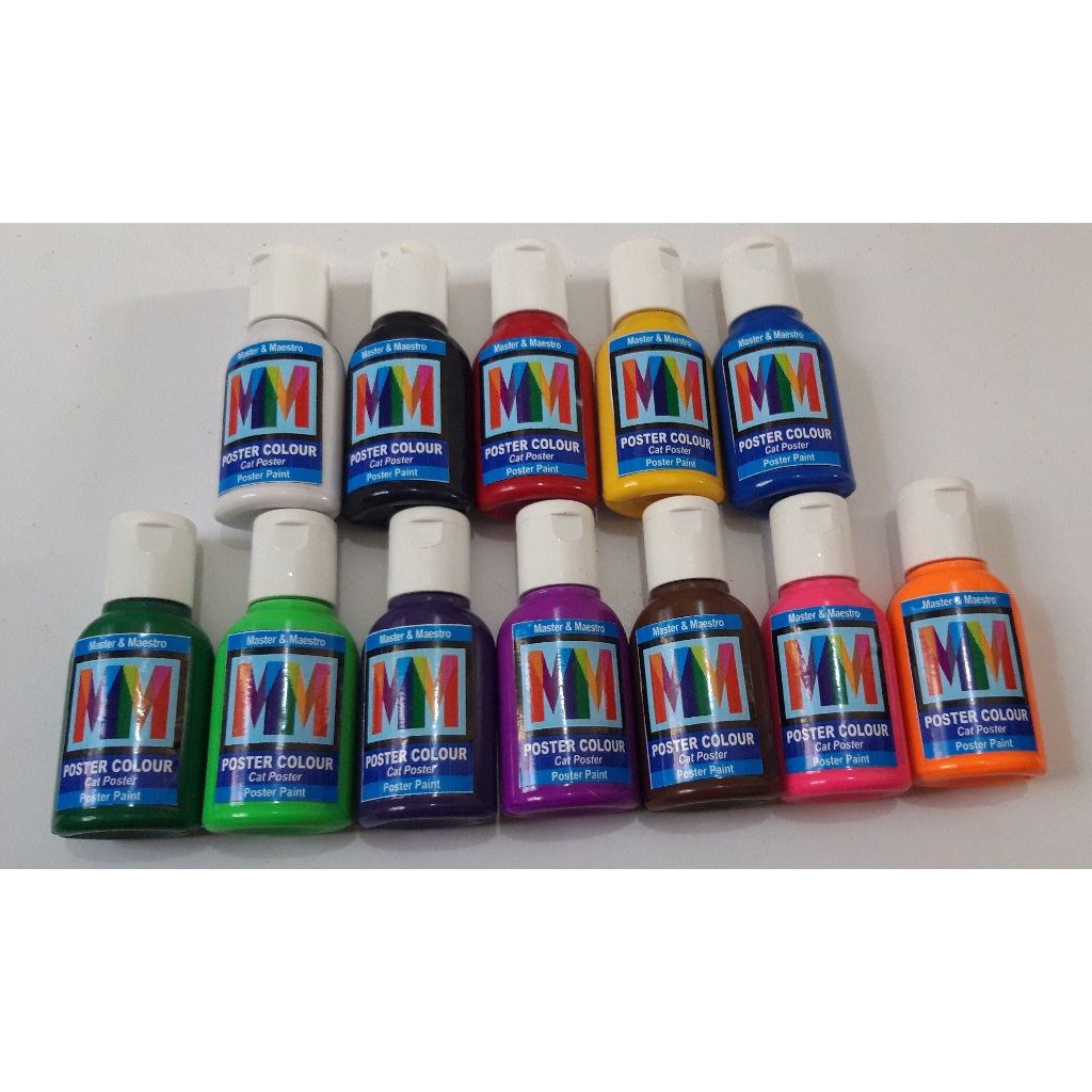 Jual CAT LUKIS POSTER COLOR PREMIUM Ukuran 30ml Kualias Tinggi Untuk ...